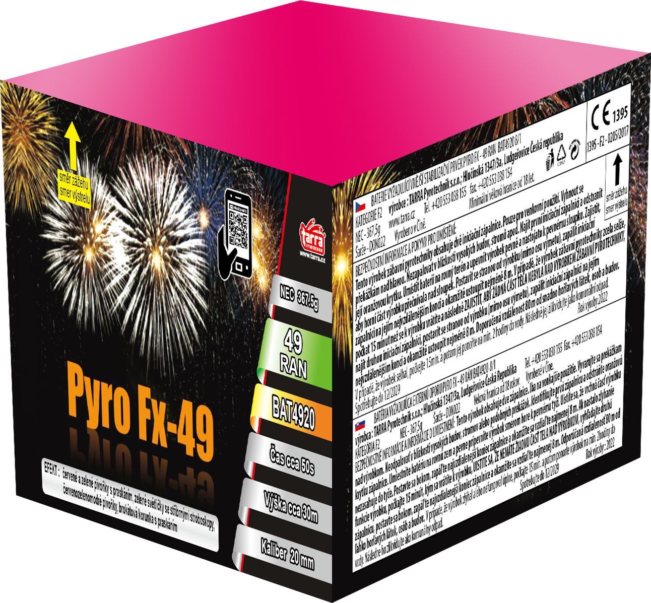 OHŇOSTROJ - BATERIE VÝMETNIC PYRO FX-49 RAN 8/1 | TARRA…