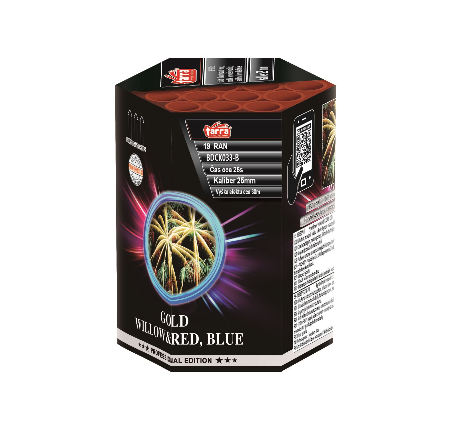 OHŇOSTROJ GOLD WILLOW&RED, BLUE 19 RAN 8/1 | TARRA…