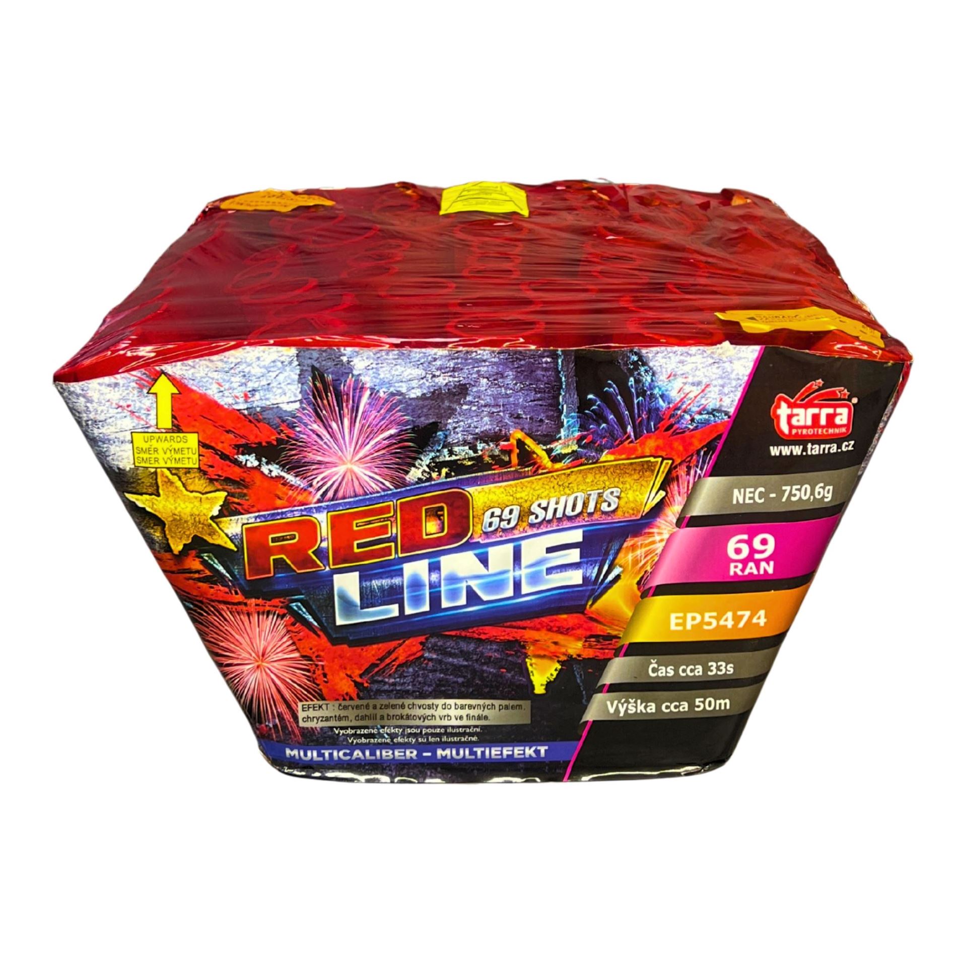 OHŇOSTROJ - BATERIE VÝMETNIC RED LINE 69 RAN 4x1 | TARRA…